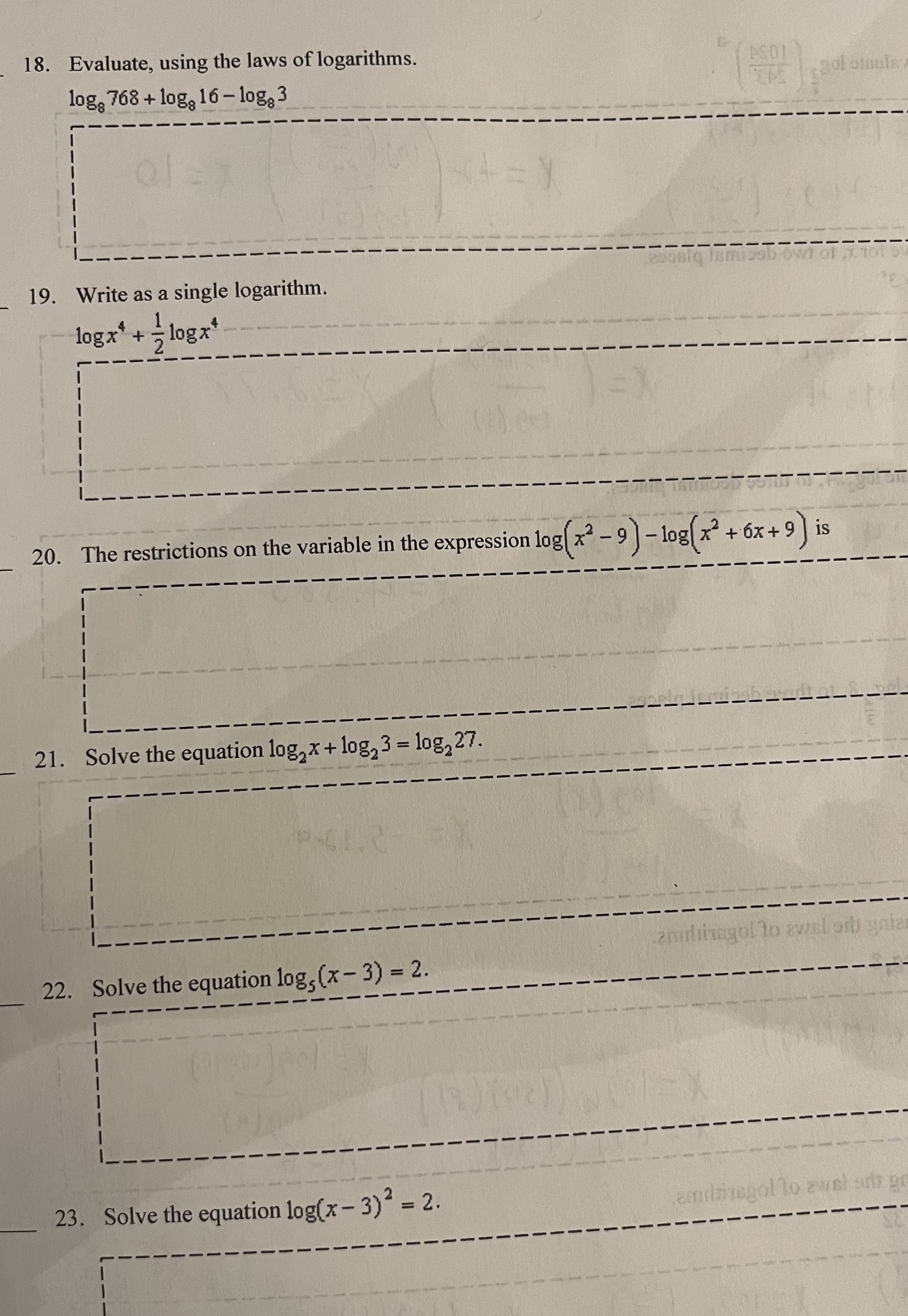 Solved log.768+log016−logg3 10 Write as a single logarithm. | Chegg.com