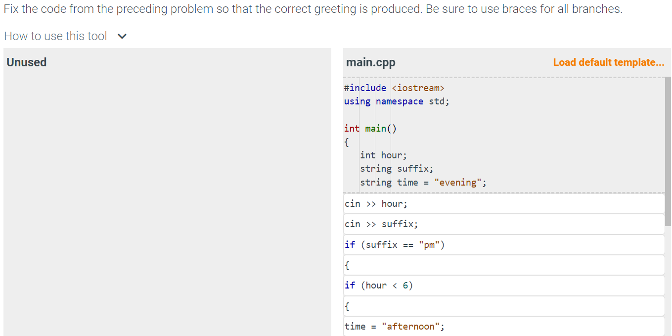 Solved How To Use This Tool Fix The Code From The Preceding 