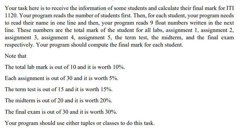 Solved Your task here is to receive the information of some | Chegg.com