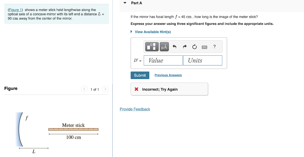 Solved (Figure 1) shows a meter stick held lengthwise along | Chegg.com