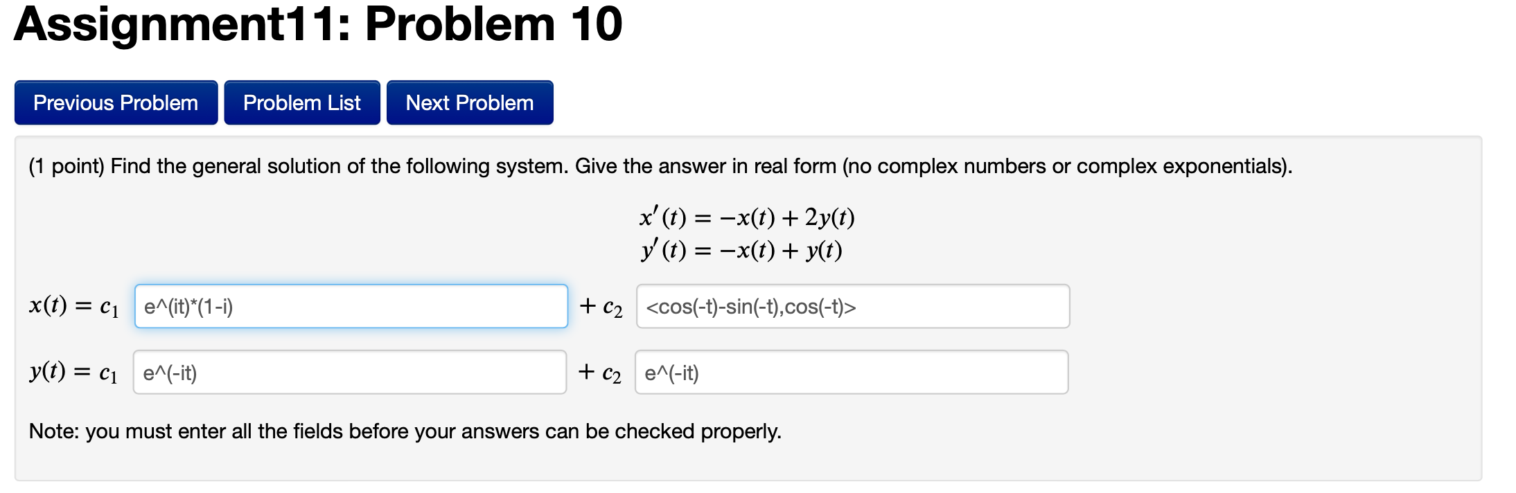 Solved Assignment11 Problem 10 Previous Problem Problem 1137