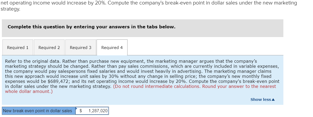 Solved Problem 2-29 (Algo) Changes in Cost Structure; | Chegg.com