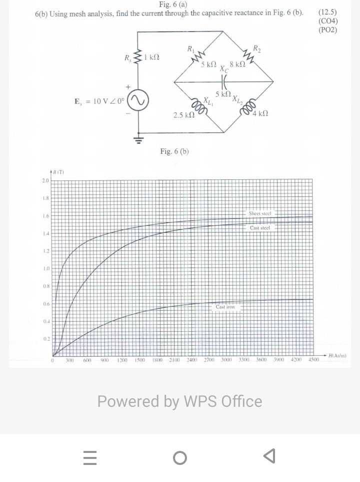 Fig. 6 (a) 6(b) ﻿Using mesh analysis, find the | Chegg.com