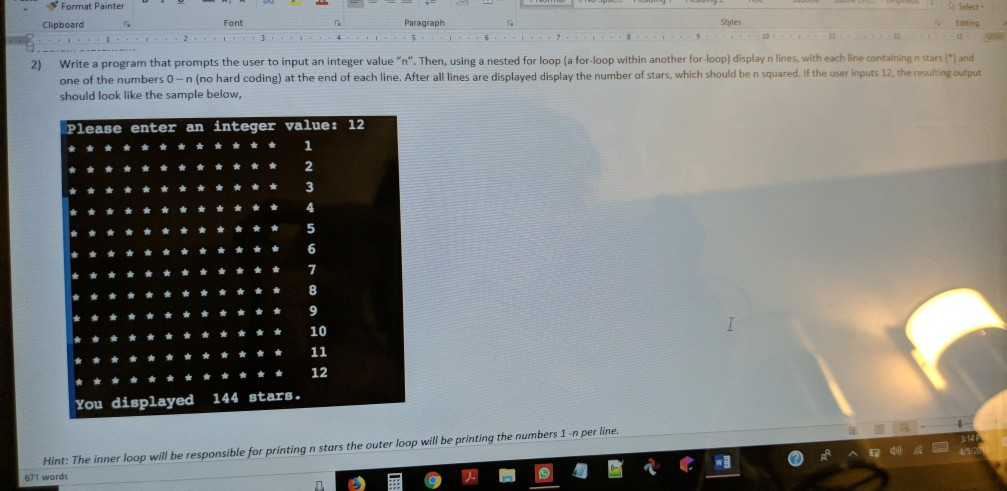 Solved Problem Statement 1) Write a program that prompts the | Chegg.com