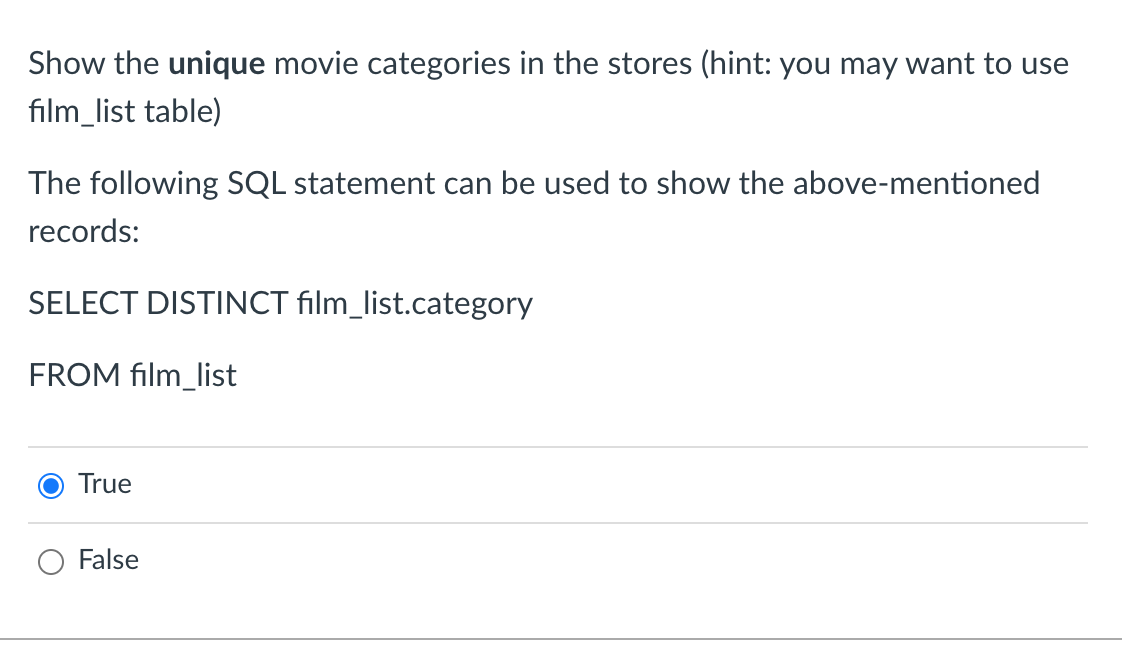 Solved Show the movie title of such movies that have actor | Chegg.com