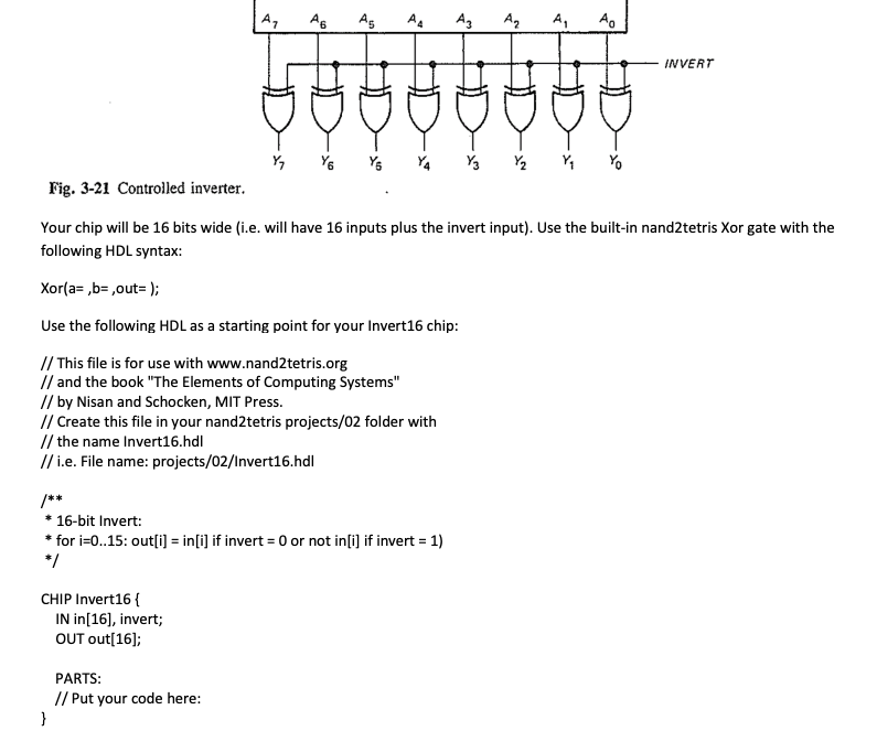 Solved Your chip will be 16 bits wide (i.e. will have 16 | Chegg.com