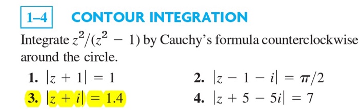 Solved Using Cauchy’s Integral Formula. Below | Chegg.com