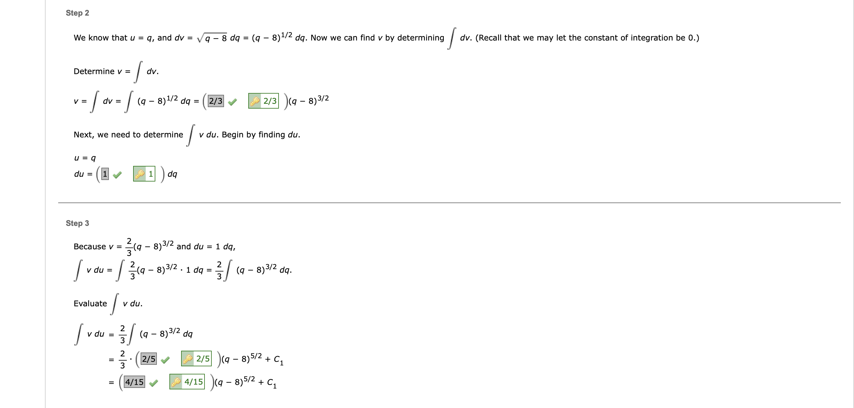 Solved Use integration by parts to evaluate the integral. | Chegg.com