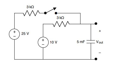 Solved The switch in the circuit shown below has been open | Chegg.com