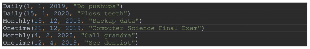 In Python: Implement a superclass Appointment and 3 | Chegg.com