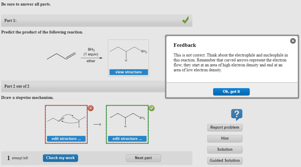 Solved Be sure to answer all parts. Part 1: Predict the | Chegg.com