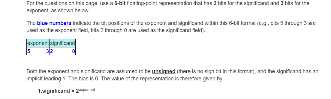 Solved For the questions on this page, use a 6-bit | Chegg.com