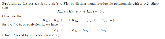 Solved Let T be a linear endomorphism on a vector space V | Chegg.com