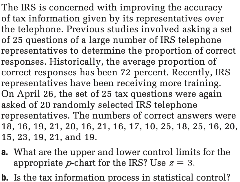 Solved The IRS is concerned with improving the accuracy of | Chegg.com