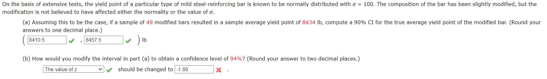Solved On the basis of extensive tests, the yield point of a | Chegg.com