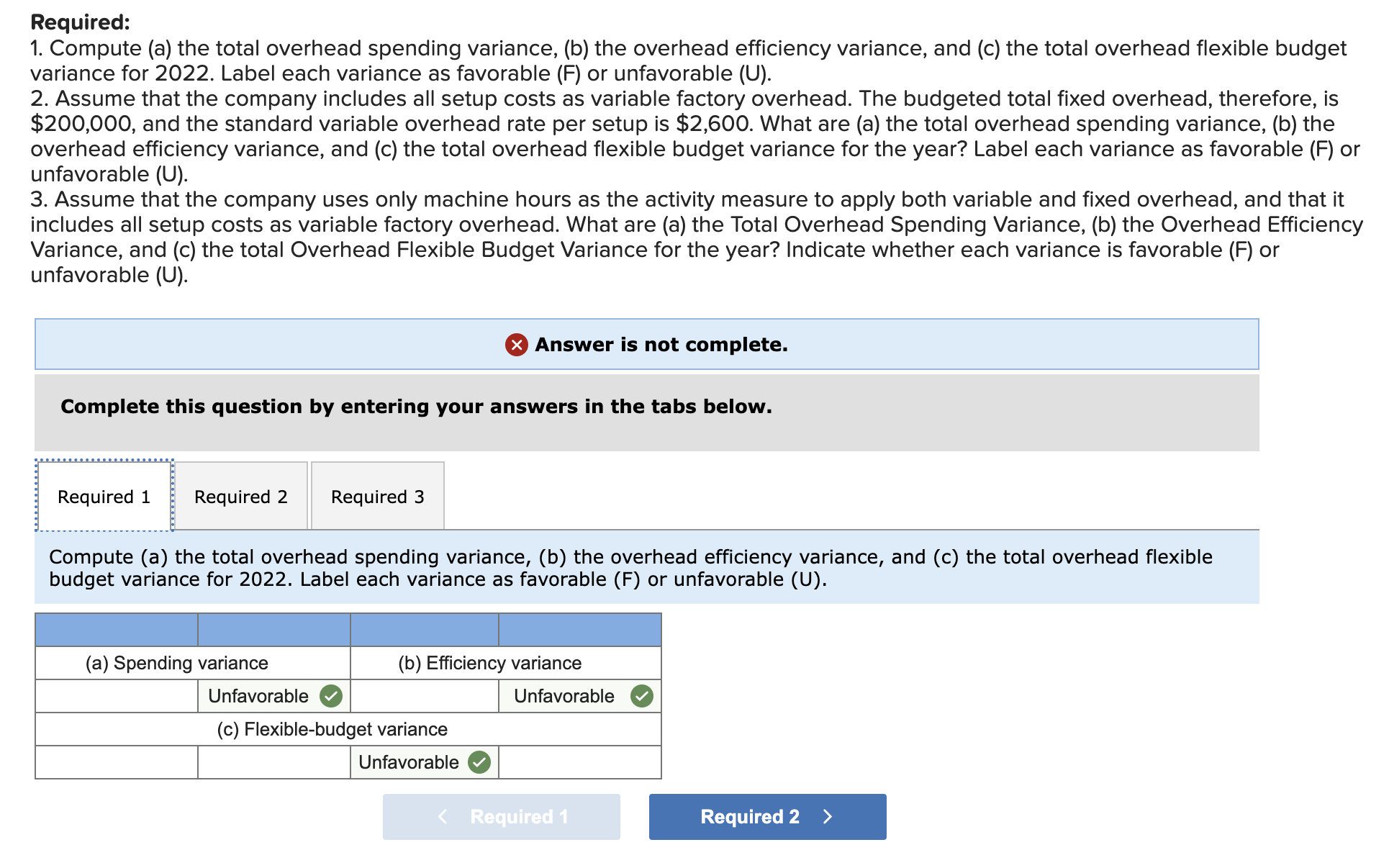 Required: 1. Compute (a) the total overhead spending | Chegg.com