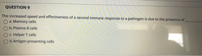 Solved QUESTION 9 The increased speed and effectiveness of a | Chegg.com