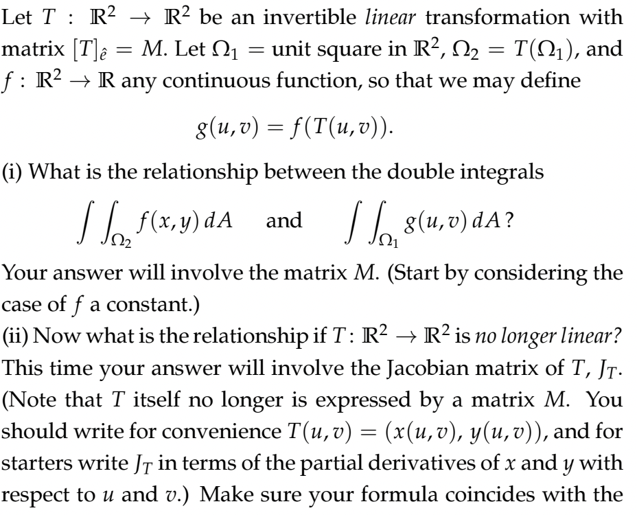 Solved Let T:R2→R2 be an invertible linear transformation | Chegg.com