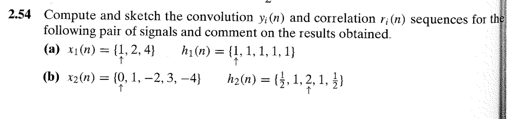 Solved 54 Compute And Sketch The Convolution Yin And