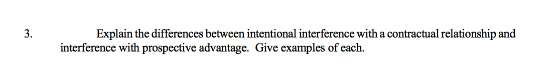 Solved 3. Explain the differences between intentional | Chegg.com
