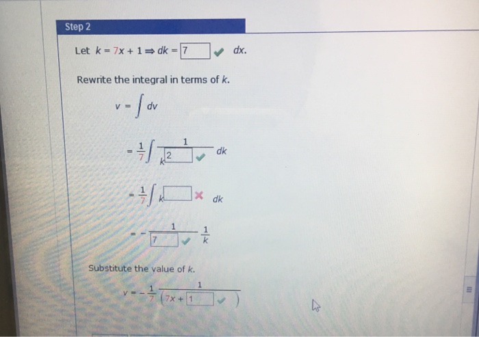 Solved Tutorial Exercise Find the indefinite integral. xe7x | Chegg.com
