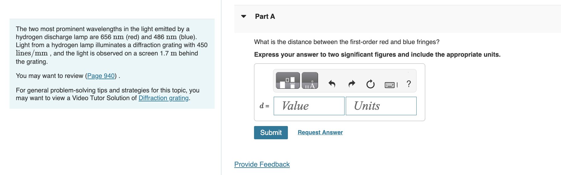 Solved Light of 570 nm wavelength illuminates two slits that | Chegg.com