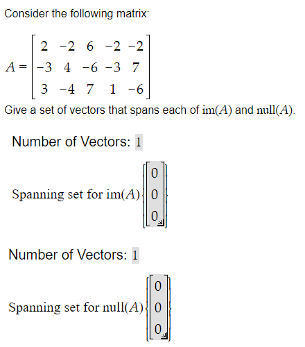 Solved Consider the following matrix: | Chegg.com