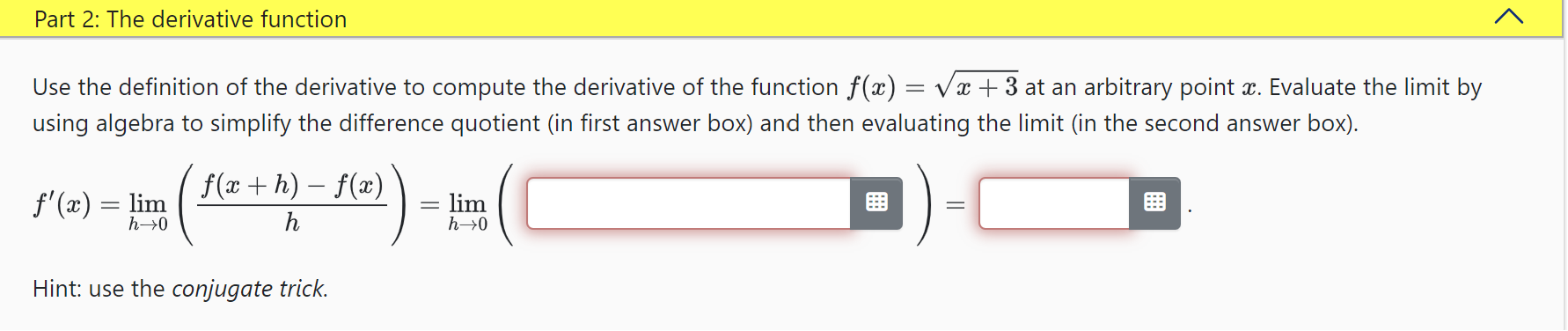 Solved Use the definition of the derivative to compute the | Chegg.com