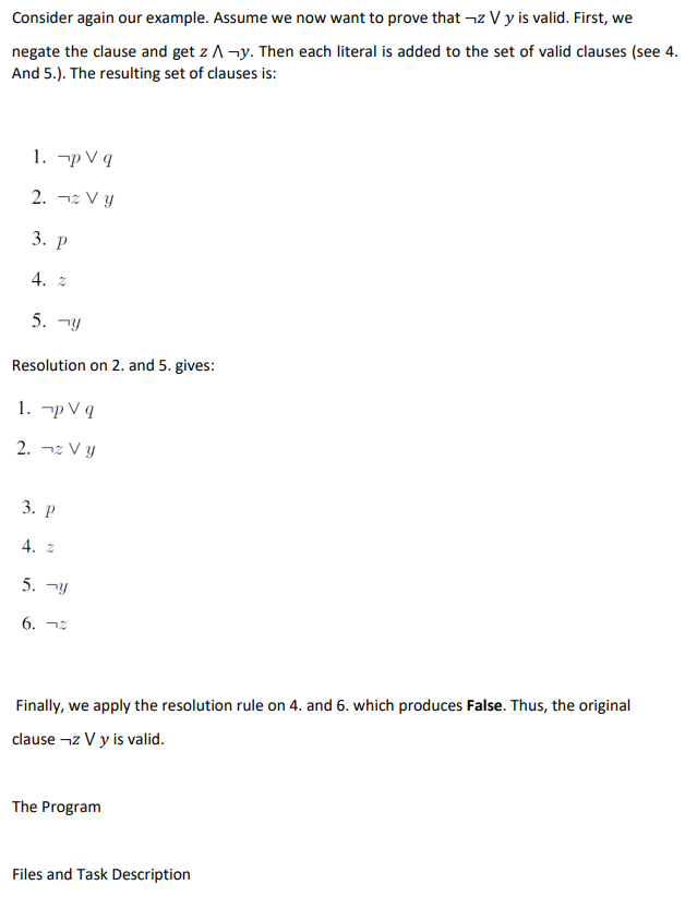 Theorem Proving by Resolution 4365 Artificial | Chegg.com