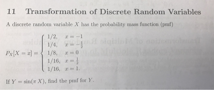 Solved A discrete random variable X has the probability mass | Chegg.com