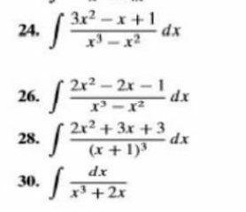 Solved 3x2-x+1 24. dx 2x2 - 2x - 1 dx 26. 2x2 + 3x + 3 dx | Chegg.com