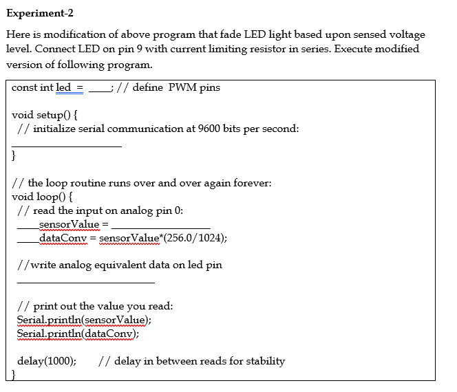 Solved Experiment-2 Here is modification of above program | Chegg.com