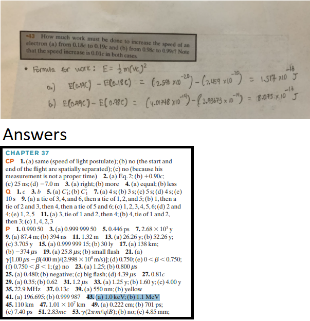 Solved -43 How much work must be done to increase the speed | Chegg.com