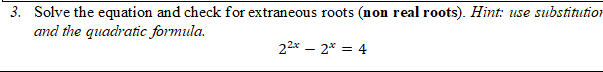 Solved 3. Solve the equation and check for extraneous roots | Chegg.com