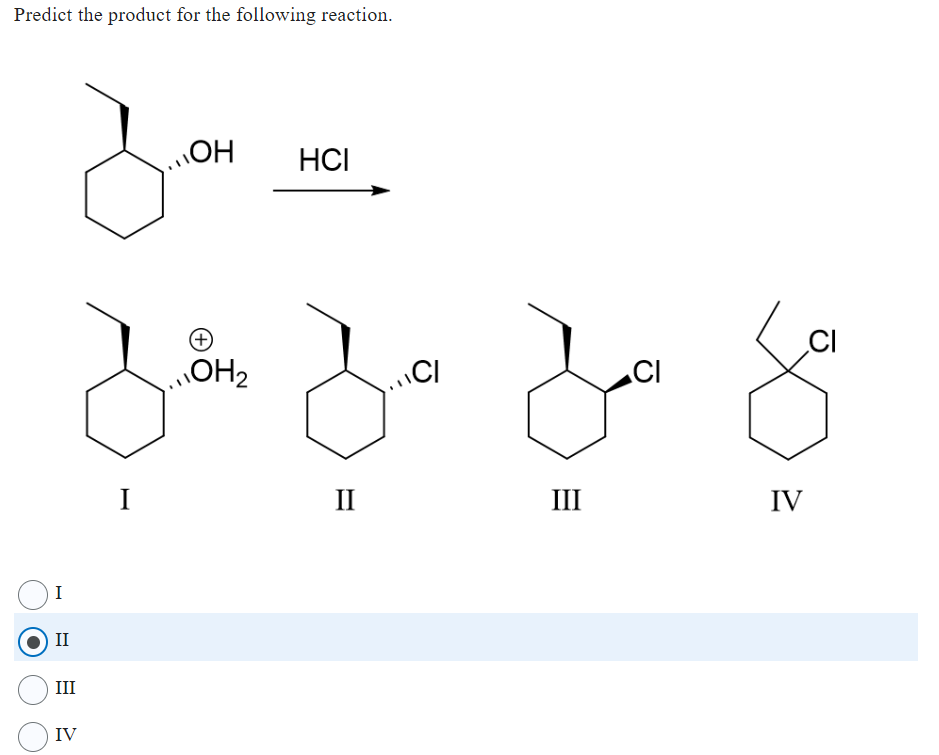 Solved Predict the product for the following reaction. HCl | Chegg.com