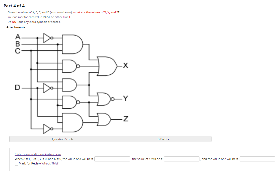 Solved Given the values of A,B,C, and D (as shown below), | Chegg.com