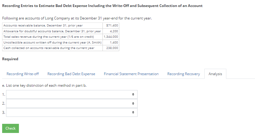 Solved Recording Entries to Estimate Bad Debt Expense | Chegg.com