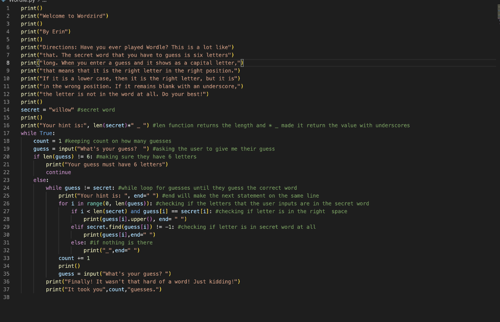 Solved Directions: The program contains a hidden secret | Chegg.com