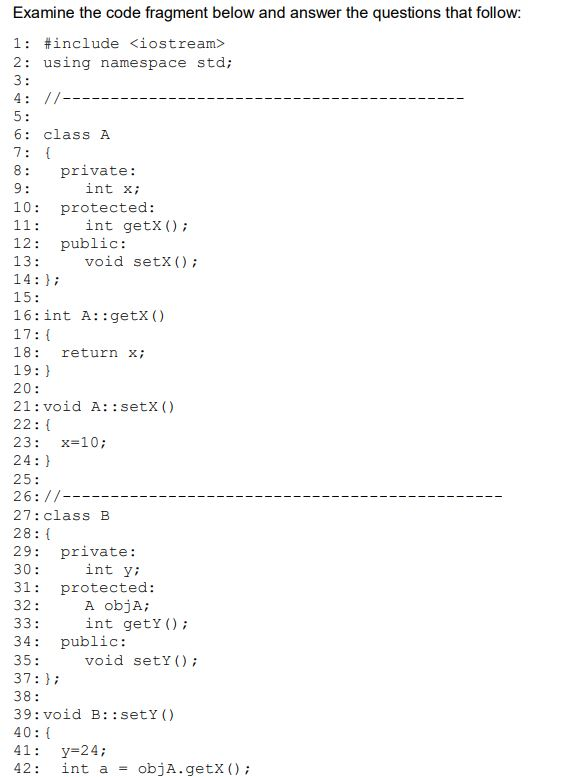 Solved 9 Examine The Code Fragment Below And Answer The 9024