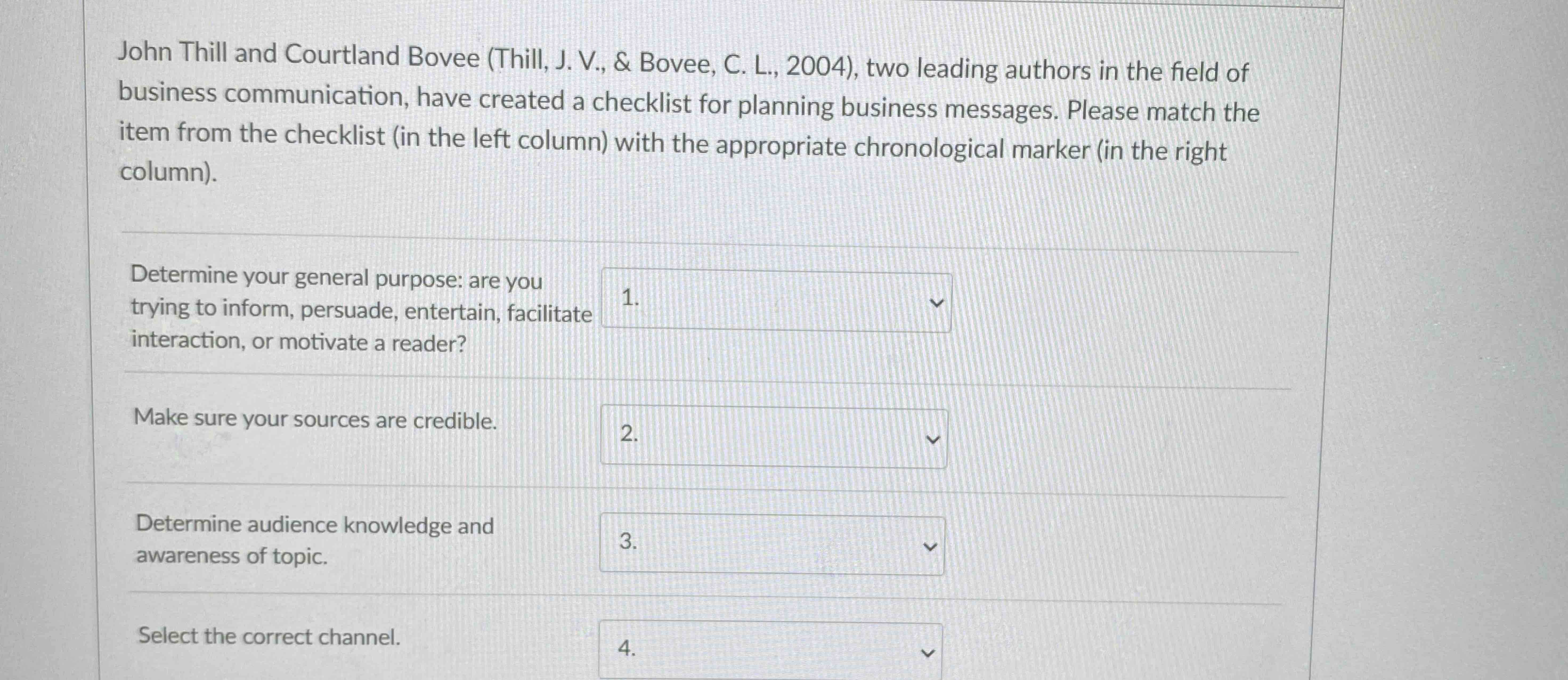 Solved John Thill and Courtland Bovee (Thill, ﻿J. ﻿V., ﻿& | Chegg.com