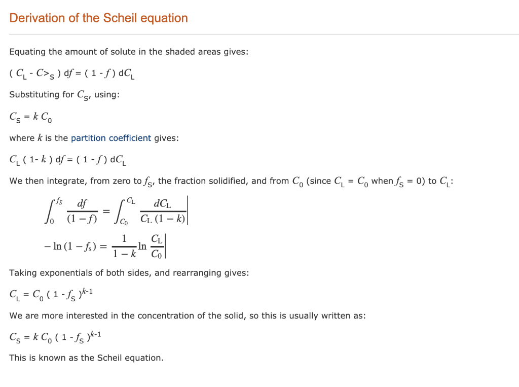 Solved Consider the directional solidification of a sample | Chegg.com