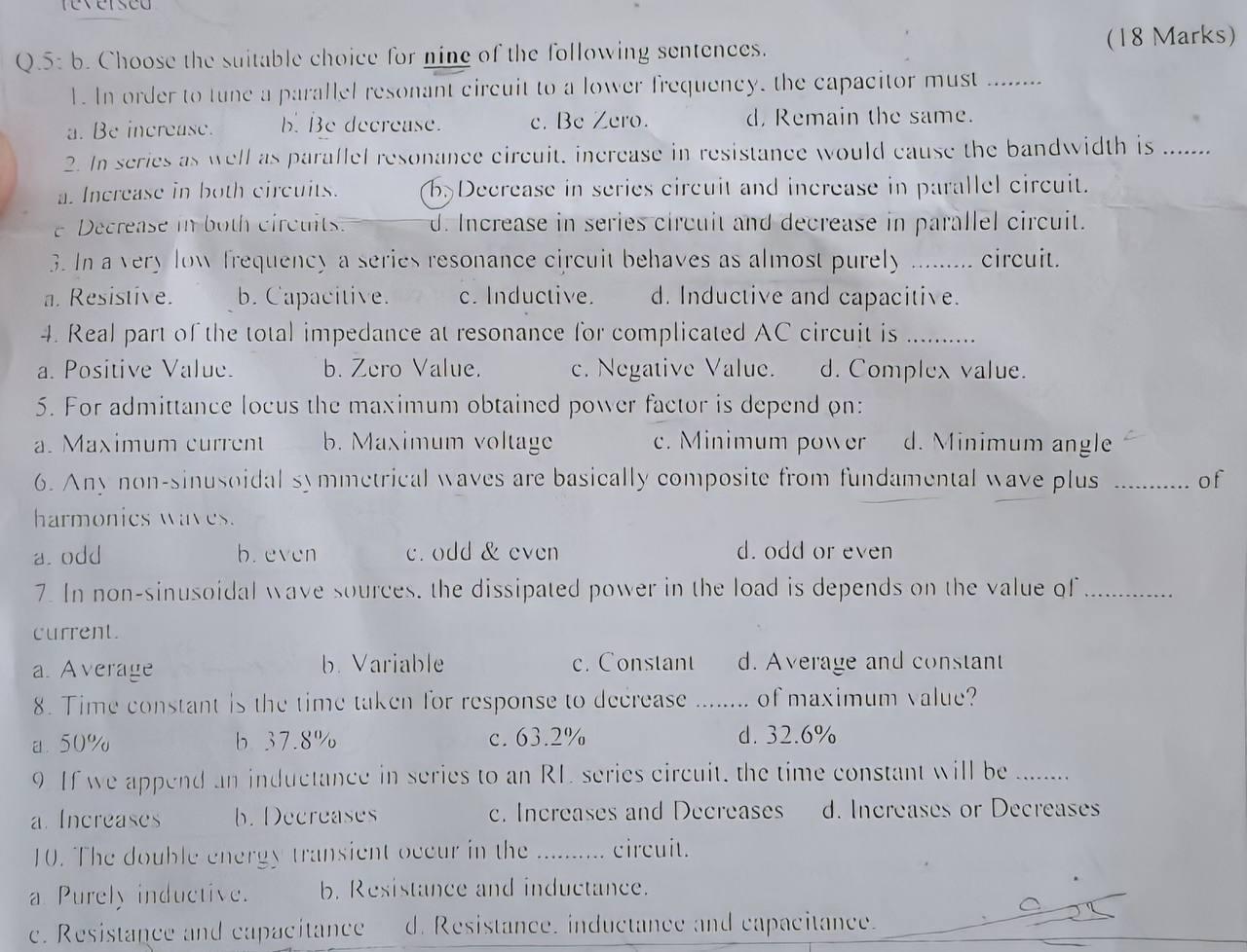 solved-q-5-b-choose-the-suitable-choice-for-nine-of-the-chegg