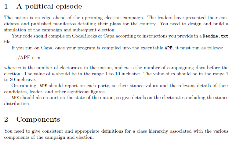Solved Overview This assignment is to be implemented using | Chegg.com