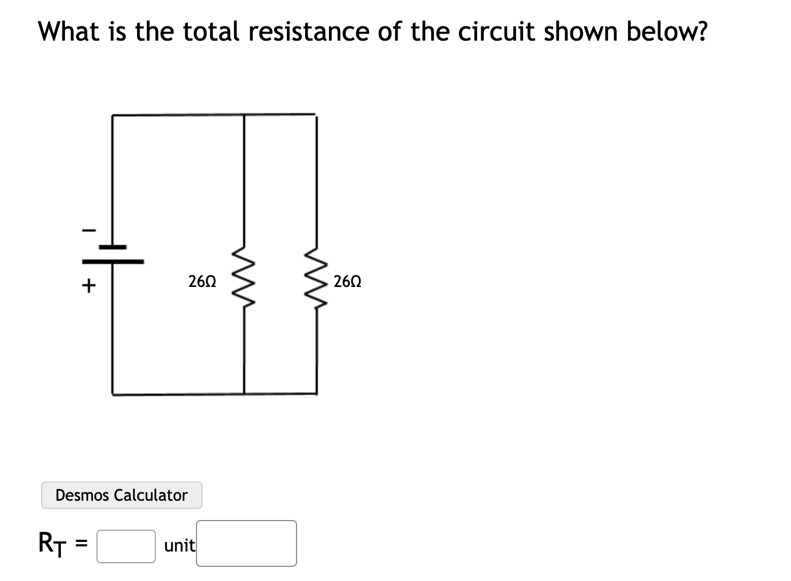 Solved What is the total resistance of the circuit shown | Chegg.com