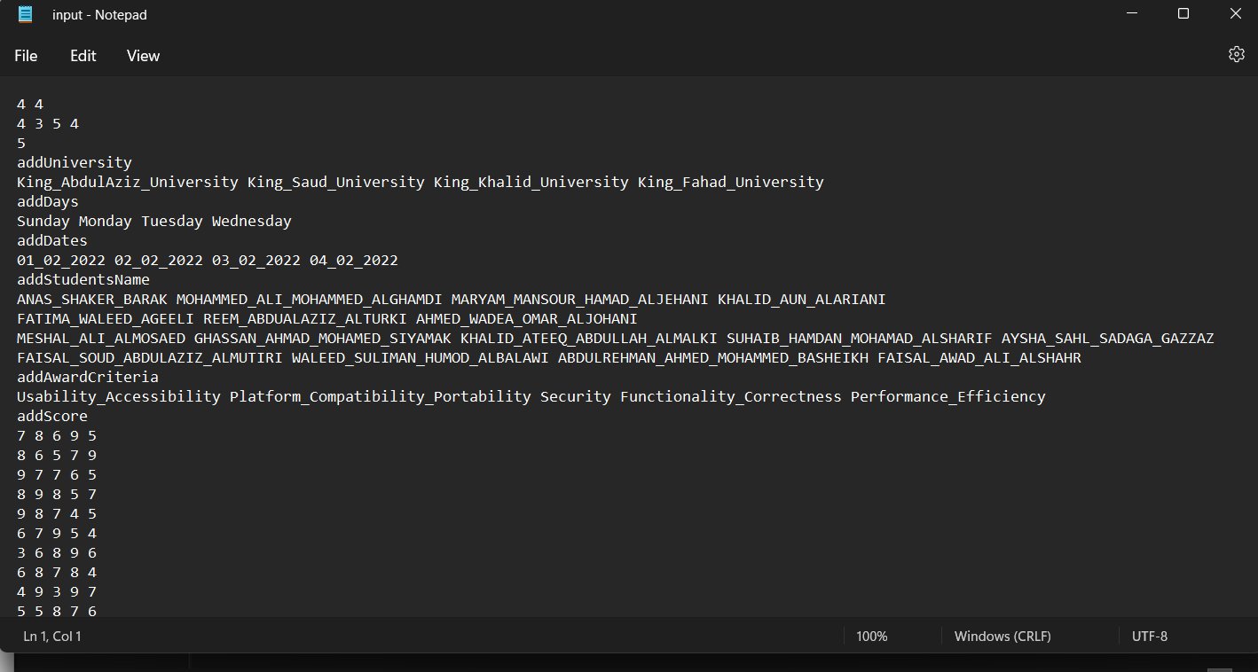 Solved Create a Single Dimension Array to store Universities | Chegg.com