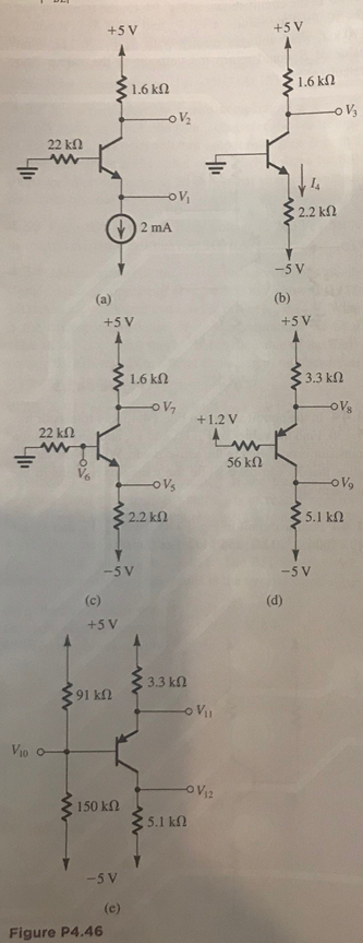 Solved *4.47 Repeat the analysis of the circuits in Problem | Chegg.com