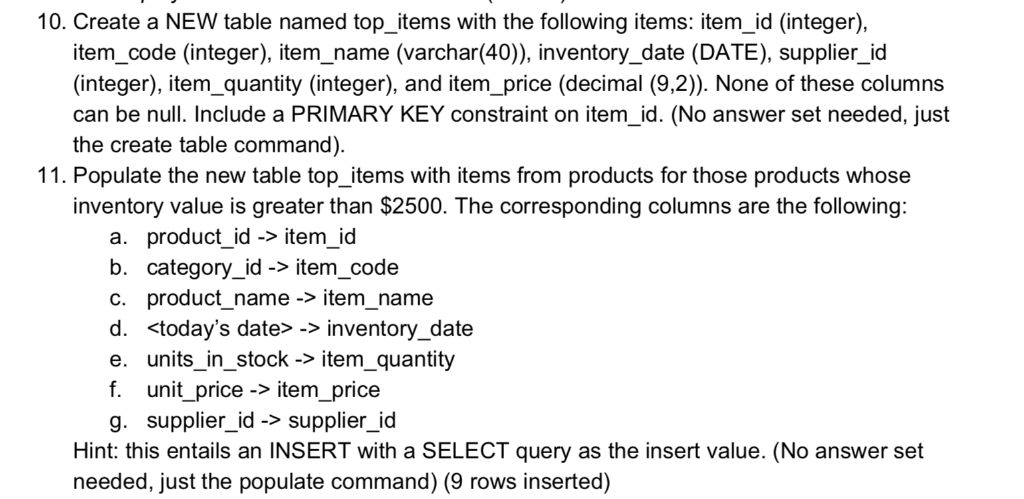 Solved PotstgreSQL Database Queries. Pastebin of 'Northwind' | Chegg.com