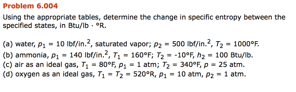 Solved Problem 6.004 Using the appropriate tables, determine | Chegg.com
