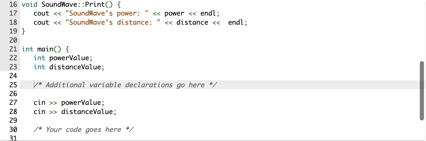 Solved powerValue and distanceValue are read from input. | Chegg.com