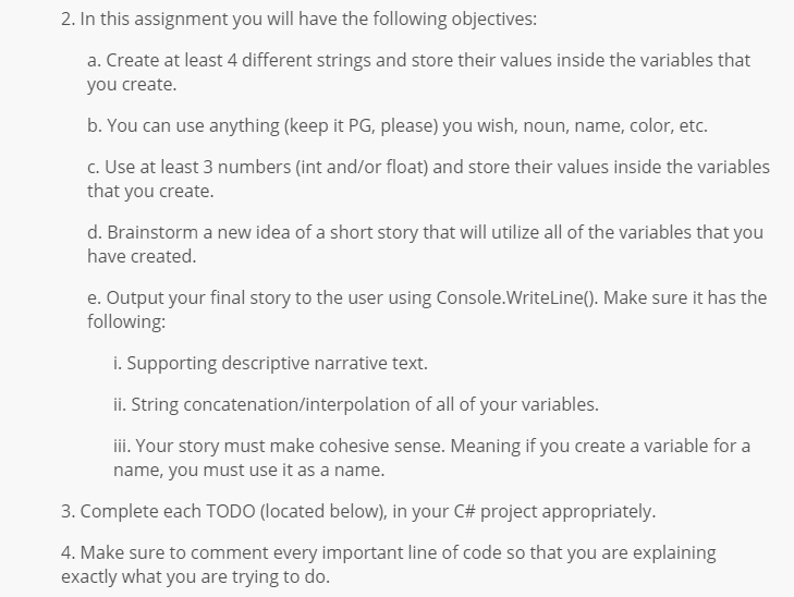 Solved I need help with Microsoft Visuals program coding | Chegg.com